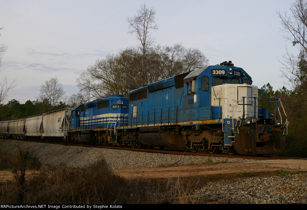 GSCX 3309 3311 ON THE ALBANY TURN TRAIN